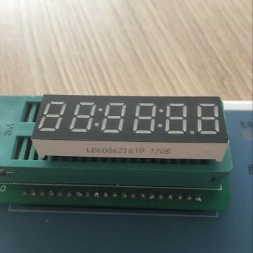 Quality Long Lifetime Digital Clock Display Pure Green 0.36" 6 Digit For Instrument for sale