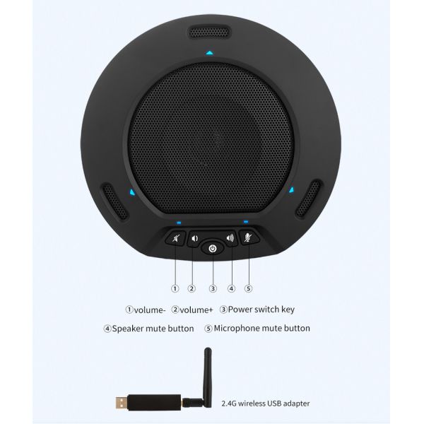 Quality USB Connection Conference Microphone Speaker Microphone Audio For Computer for sale