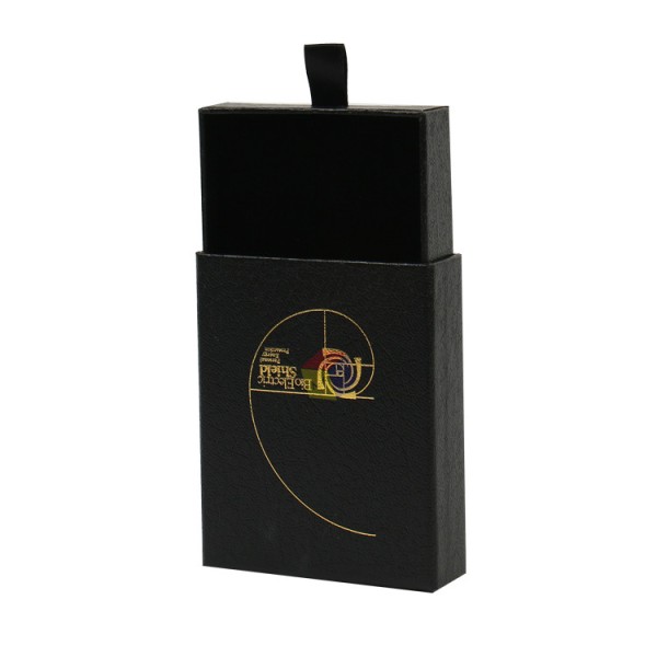 Quality Cardboard Paper Ring Box Biodegradable Hot Stamping Logo And Drawer Storage for sale