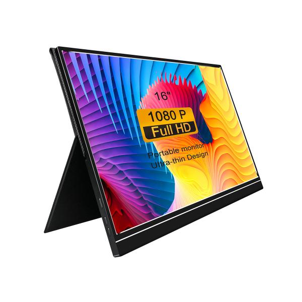 Quality Multiple Language 9mm Thickness Weight 705g 16 Inch Portable Monitor for sale