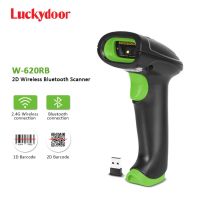 Quality 2D CMOS Handheld Barcode Scanner Wireless 2.4G Bluetooth Interface With Receiver for sale