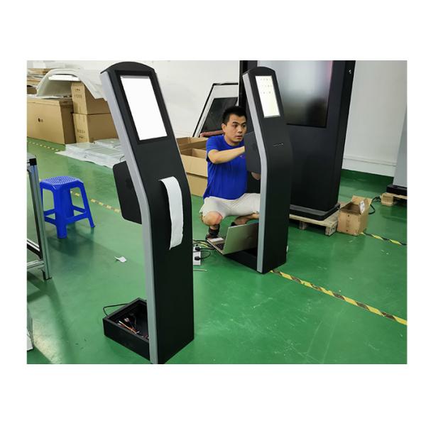 Quality 12.1 13.3inch LCD info kiosk with capacitive touch screen and thermal printer for sale