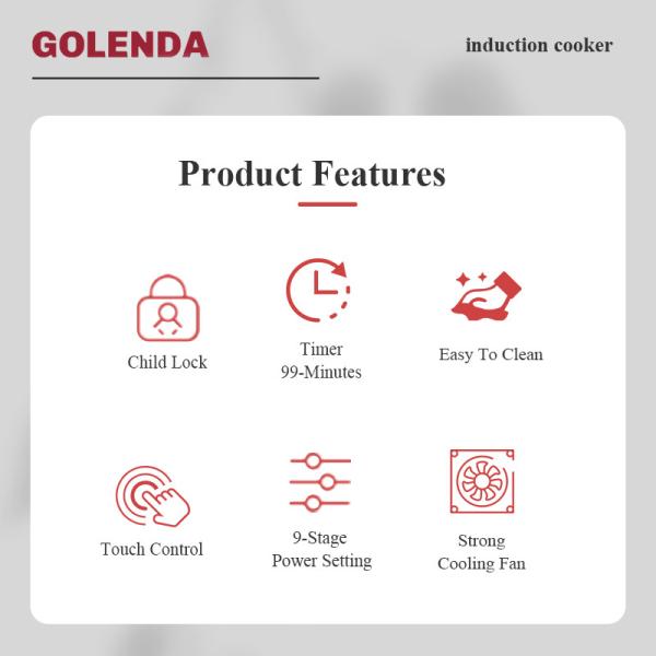 Quality Full Sliding Touch Operation Induction Hotplates With Child Lock for sale