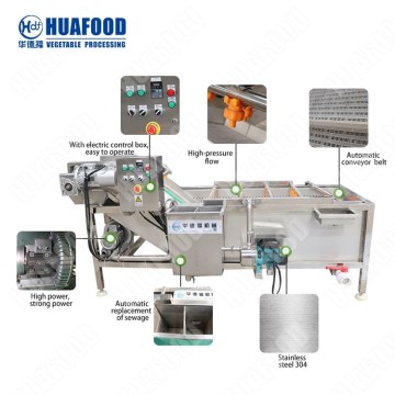 Quality High Speed Potato Processing Machine Food Washer Dryer Machine for sale