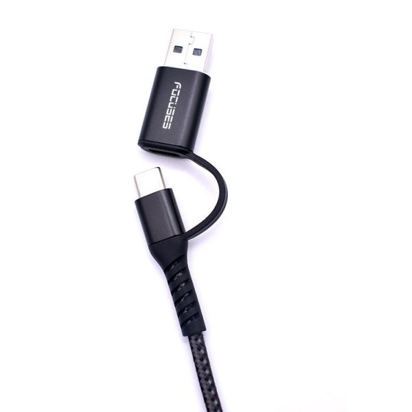 Quality PD 60W Nylon Braided Lightning Cable Fast Charging 4 In One USB Cable for sale