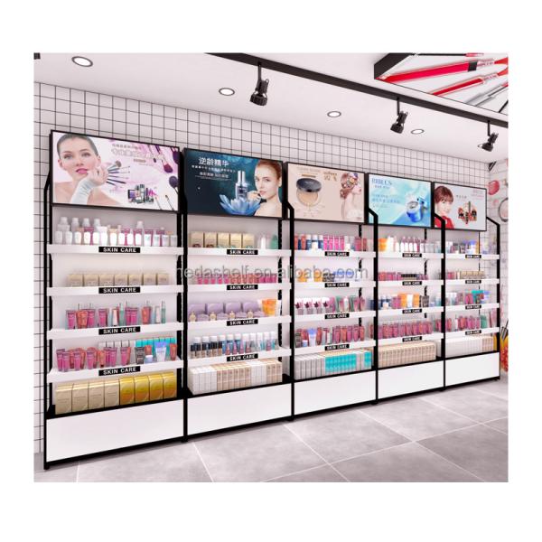 Quality Acrylic Cosmetic Display Rack For Nail Polish Perfume Retail Mascara Shop Counter Stand for sale