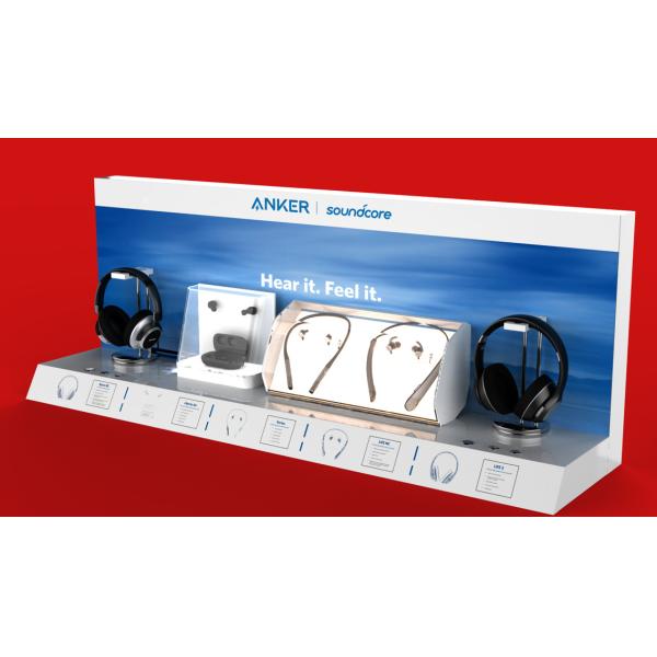 Quality Earphone Desktop Metal POP Displays Multiscene Chargeable Durable for sale