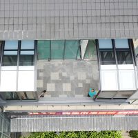 Quality Luxury Retractable Glass Sunroom with Sliding Open Style Flat/Triangle Roof for sale