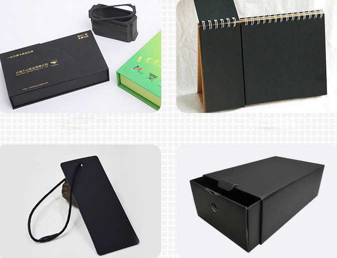 110gsm To 170gsm double sides Solid Black Craft Paper Rolls for Clothes tag