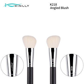 Quality Copper Ferrule Angled Goat Makeup Brush For Cheek for sale