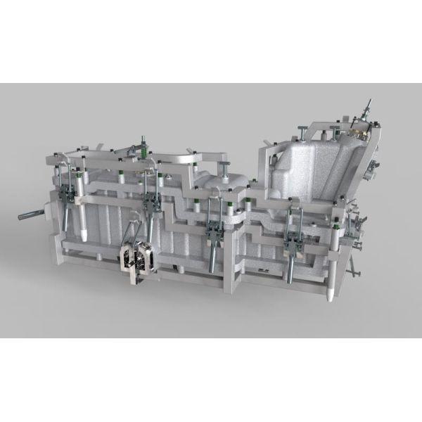 Quality 500L Fuel Plastic Tank Mold , Full Framework Heavy Clamps Rotomolding Molds for sale