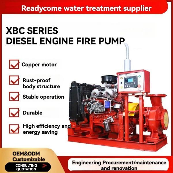 Quality GPM Multistage Dual Power Diesel Engine Fire Pump Set Water Supply System for sale