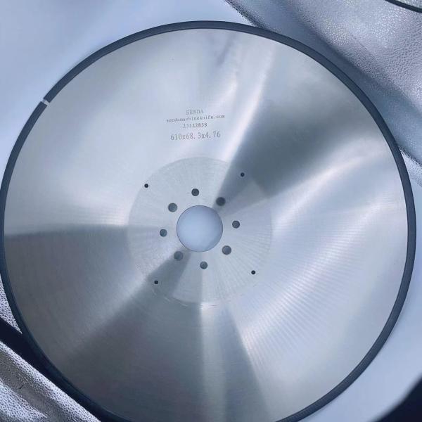 Quality D610*D68.26*4.76mm Log Saw Blade Tissue For Tissue Paper Cutting for sale
