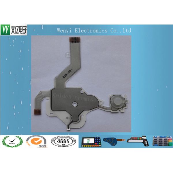 Quality 0.5mm Pitch Polyester Base Capacitive Touch Sensor Circuit 200g Touch Force Silicone Key for sale