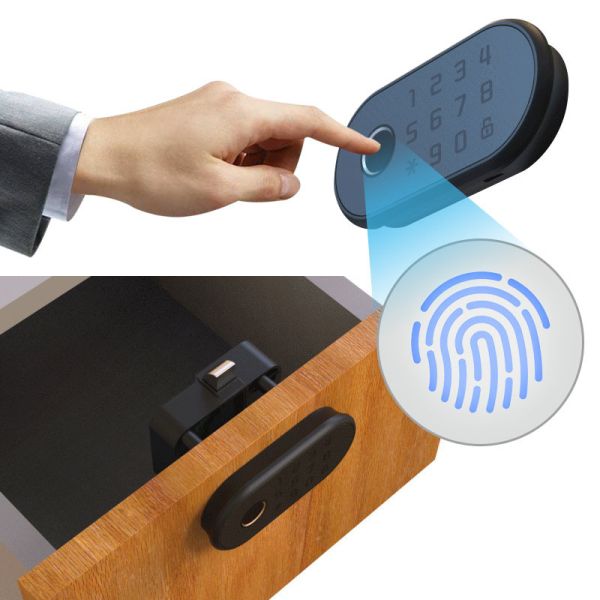 Quality Electric Tuya Smart Lock RFID Card Password Biometric Fingerprint For Cabinet Drawer for sale