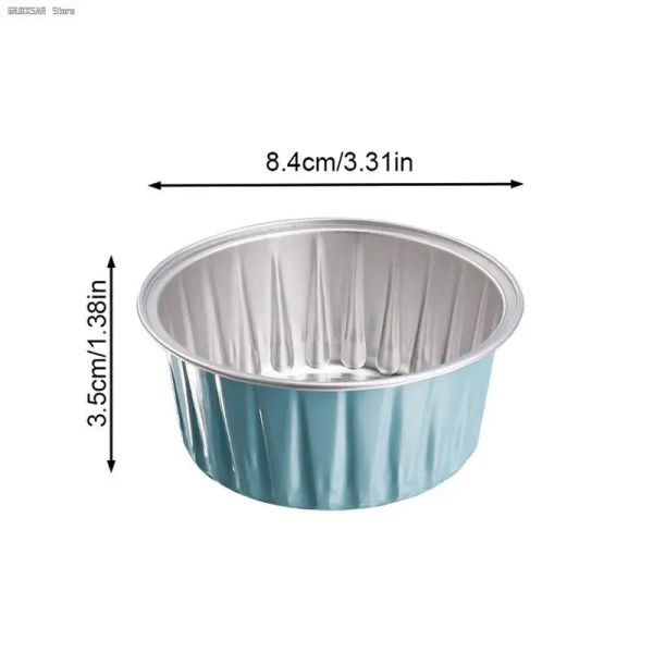 Quality Small Reusable Round Aluminum Foil Tin Cup Pudding Cake Mold for Baking Pastry for sale