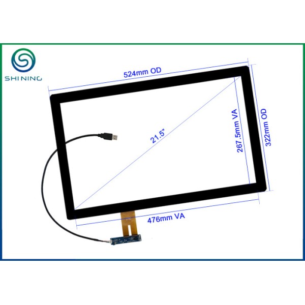 Quality 21.5 Inch PCAP USB Multi Touch Screen Capacitive With ILI2302 Controller for sale