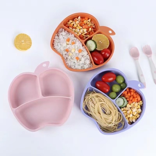Quality Baby Silicone Bowl Suitable For Microwave Heating Baby Food Grade Non Slip Silicone Complementary Food Bowl for sale