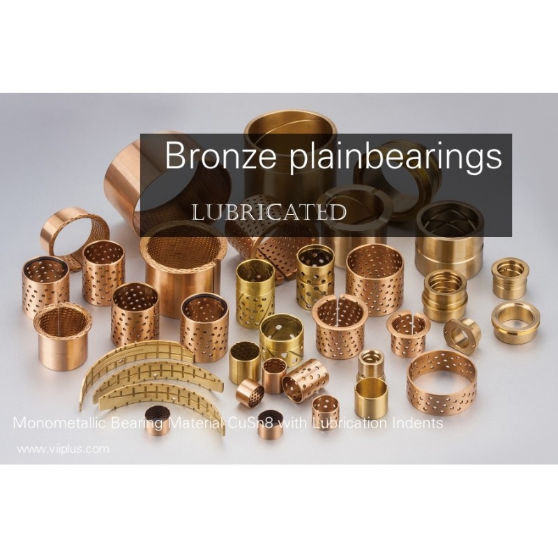 Monometallic Bearing Material CuSn8 with Lubrication Indents