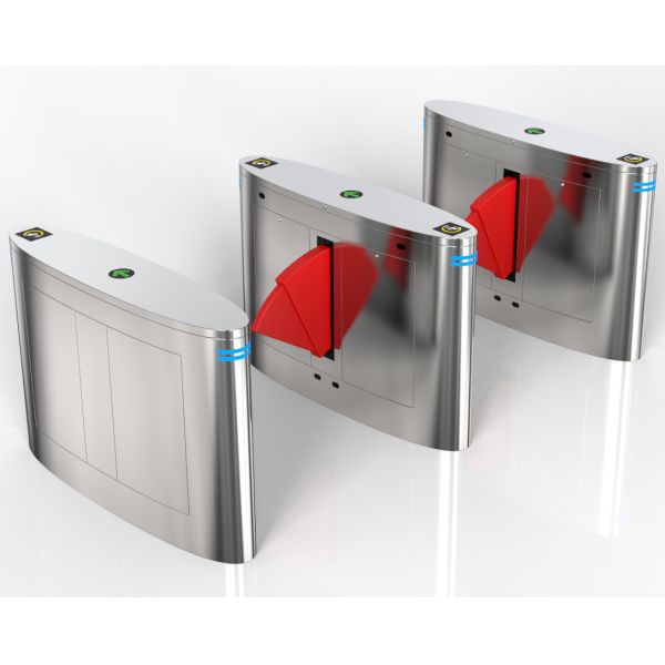 Quality High Speed Flap Turnstile Gate Optical Barrier System Customizable for sale