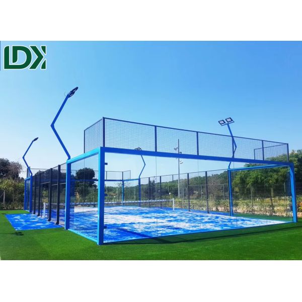 Quality Padel Sports Padel Court Panoramic Full Glass Paddle Tennis Court for sale