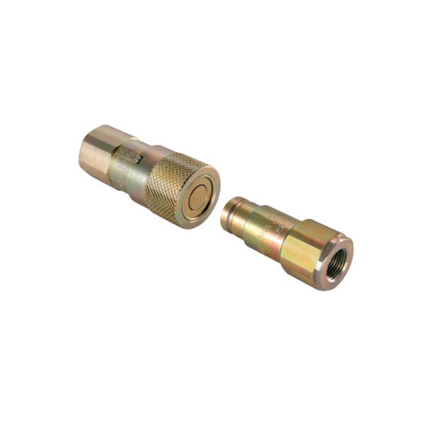 Quality IATF16949 Steel Flat Face Coupler , 0.25'' Flat Face Quick Disconnect for sale