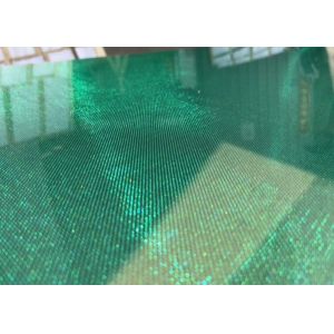 Quality SGS SGP Laminated Glass With Green Water Ghost Metal Coated Polyester Mesh for sale