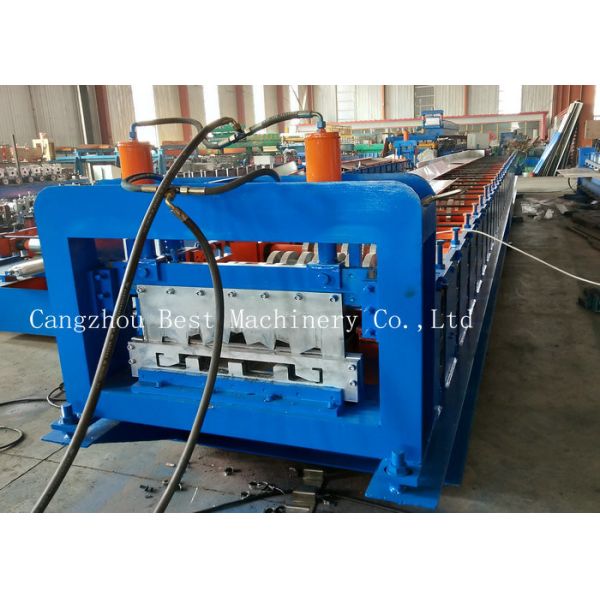 Quality Professional Customized Roofing Sheet Roll Forming Machine Hydraulic Cutting Type for sale