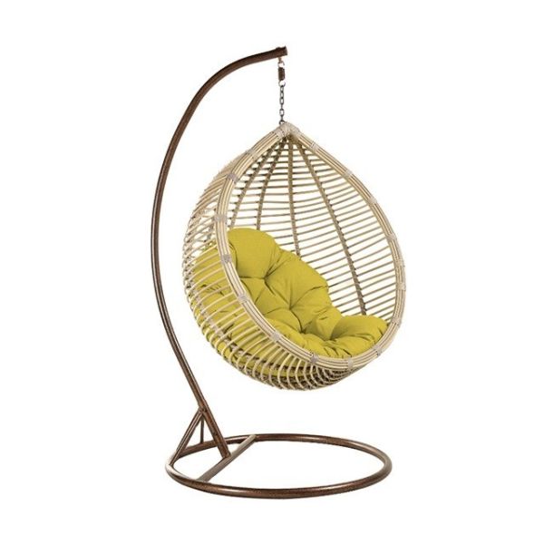 Quality Modern Design Style Rattan Weaving Patio Hanging Egg Swing Chair for Outdoor Relaxation for sale