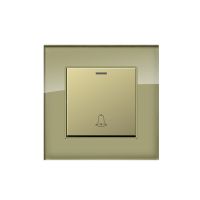 Quality Smart Laffey Push Button Bell Switch Glass / Metal Material for sale