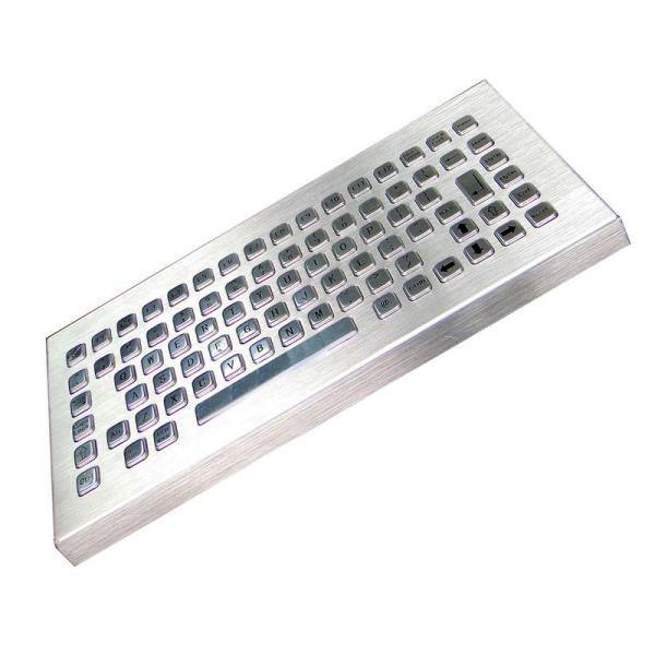 Quality Industrial Desktop Waterproof Vandalproof Stainless Steel Metal Keyboard with 12 for sale