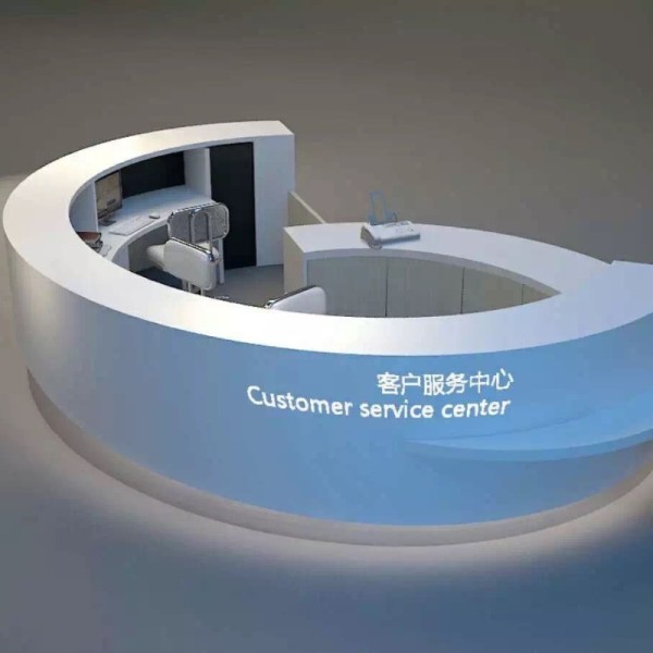 Quality Semi Circle Airport Reception Desk for sale