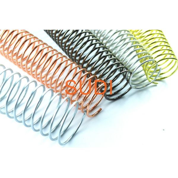 Quality Text Books 2:1 Pitch 28.6mm Metal Binding Coils for sale