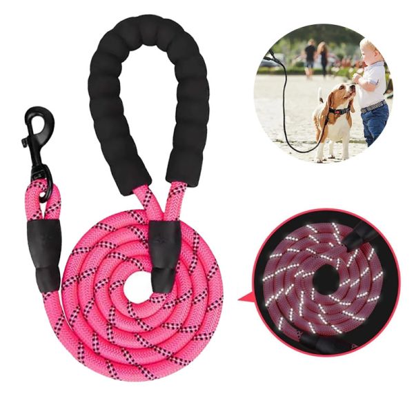 Quality Reflective Nylon Dog Leash Acceptable OEM ODM Manufacture All-Season Market for sale