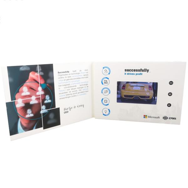 Quality Customizable Video Mailer Card for Business Promotion Magnetic Flap and Multiple for sale