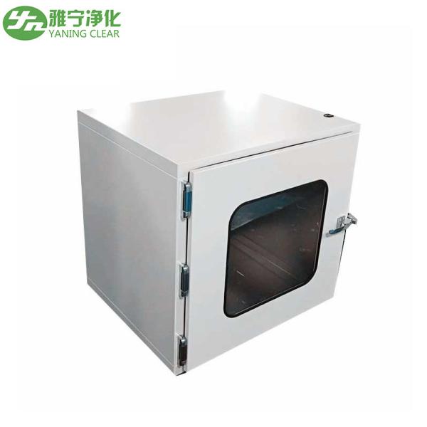 Quality Mechanical Interlock Cleanroom Pass Box Powder Coated Cold Rolled Steel Material for sale