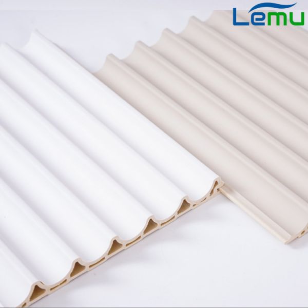 Quality Interior Decorative WPC Wall Panel with Wood Grain Design and Brushed Surface for sale