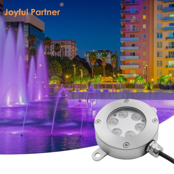 Quality OEM ODM DMX Control RGB LED Fountain Light Waterproof 6*2W 6*3W RGB Led Color With U Type Bracket for sale