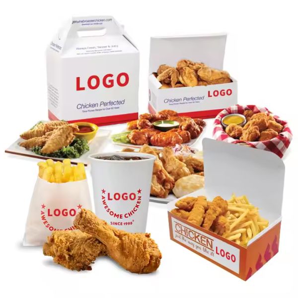 Quality Custom Portable Fried Chicken Boxes - Food Grade Eco-Friendly Takeaway for sale