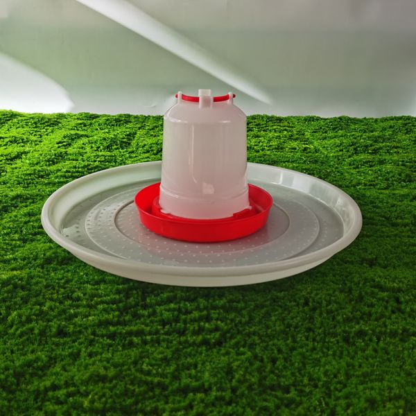 Quality Long Life span Circular Plastic Poultry Feed Tray Durability Standard Capacity for sale