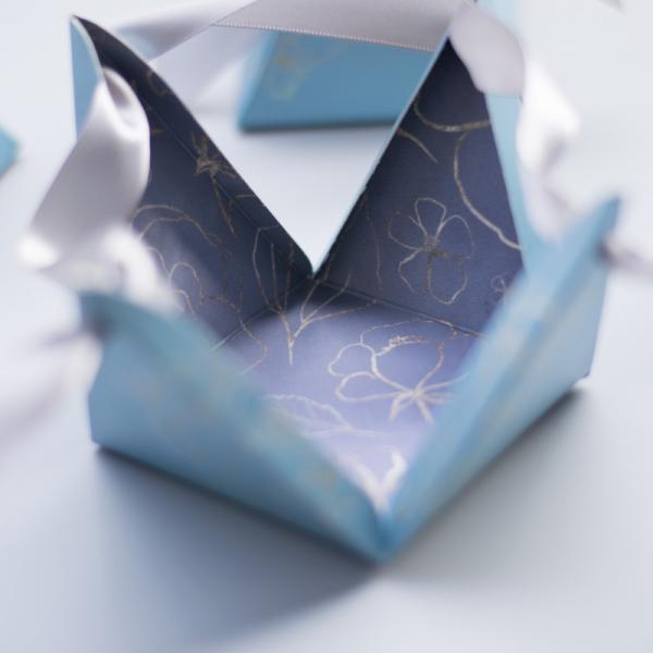 Quality Recyclable Angel Gift Box Square Crossing Candy Dragee Boxes for sale