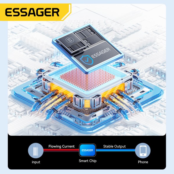 Quality ESSAGER ES-X45 100W Data Cable Charging Cable USB C to USB A for sale