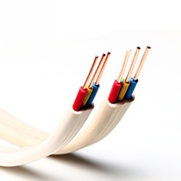 Quality Heatproof Anti Alkali 3 Core Flat Wire , Straight PVC Flat Conductor Cable for sale