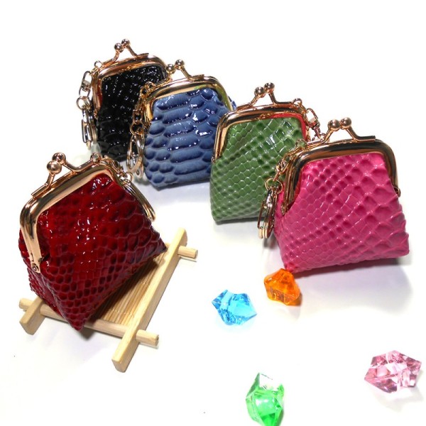 Quality Custom Logo 6cm Mini Purse Keychain , Copper Plating Small Bag Keyring for sale
