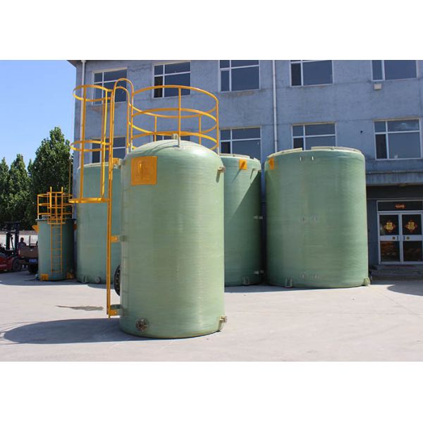 Quality Water Reservoir Frp Plastic Chemical Tanks Cylindrical Vertical 30000 Gallon for sale
