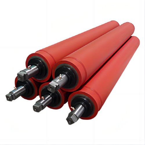 Quality Silicon Rubber Coated MDO Nip Roller for Biaxially Oriented Film Production with 45# Steel Shaft and Up to 250℃ Temperature Stability for sale