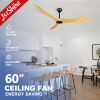china Electric Power 3 Solid Wood Ceiling Fan Energy Saving Remote Control