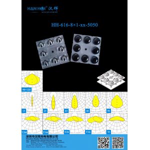 Quality Uniform Road Lighting 49.8×49.8mm 5050LEDs High Transmittance Multiple Light for sale