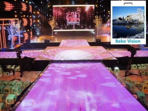 Quality P4.81 Outdoor Rental Led Backdrop Floor Display Screen High Definition High Brightness for Outdoor Wedding for sale