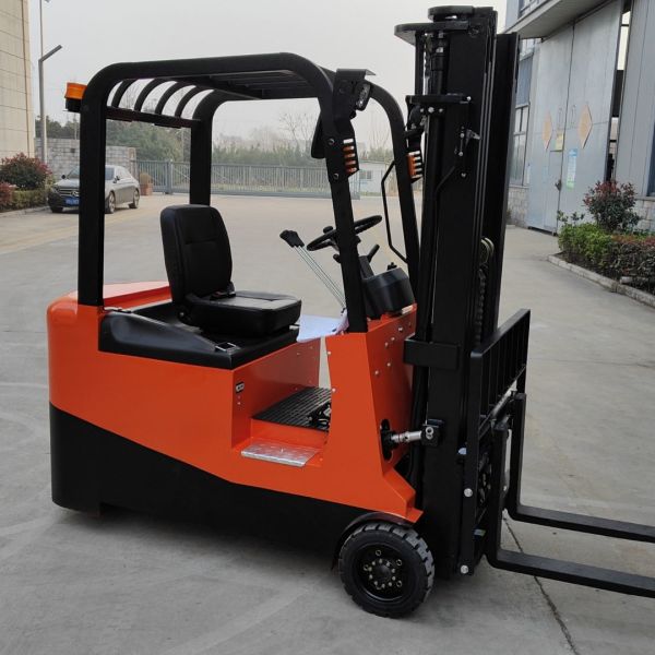 Quality 1000kg Capacity Electric Sit Down Forklift CE Electric Straddle Stacker 3 Wheel for sale